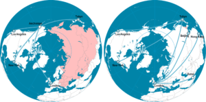The Development of Polar Air Routes | The Geography of Transport Systems