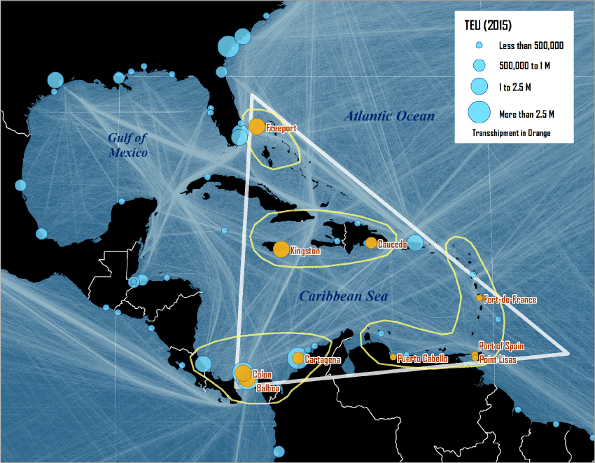 Atlantic Shipping Lanes Map